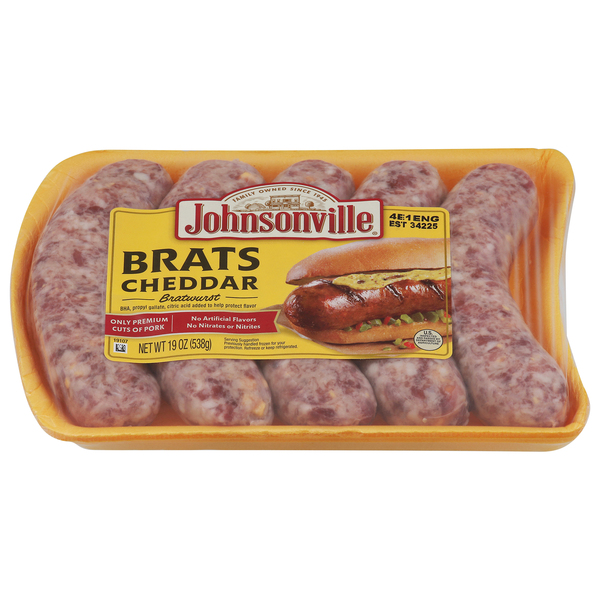 Johnsonville Cheddar Bratwurst