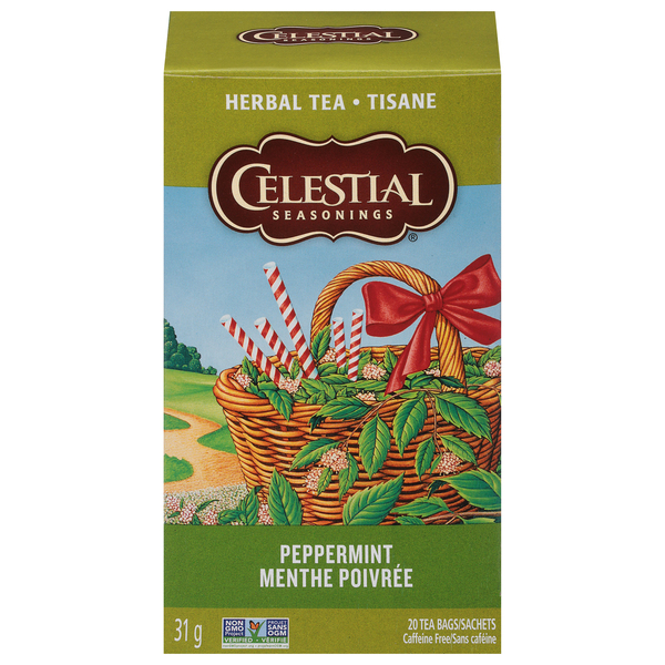 Celestial Seasonings Peppermint Tea, 20 Tea Bags
