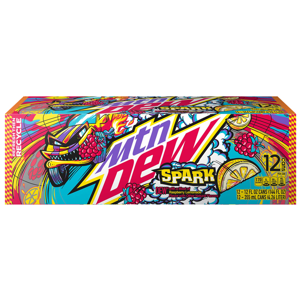 Mtn Dew Spark Raspberry Lemonade Flavor